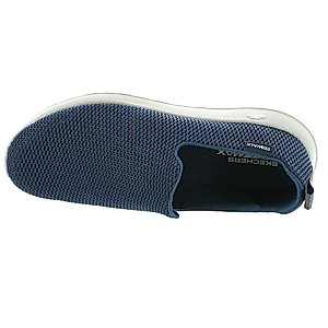 Skechers Men's Go Max-Athletic Air Mesh Slip on Walking Shoe Sneaker, Navy/Gray, 8.5