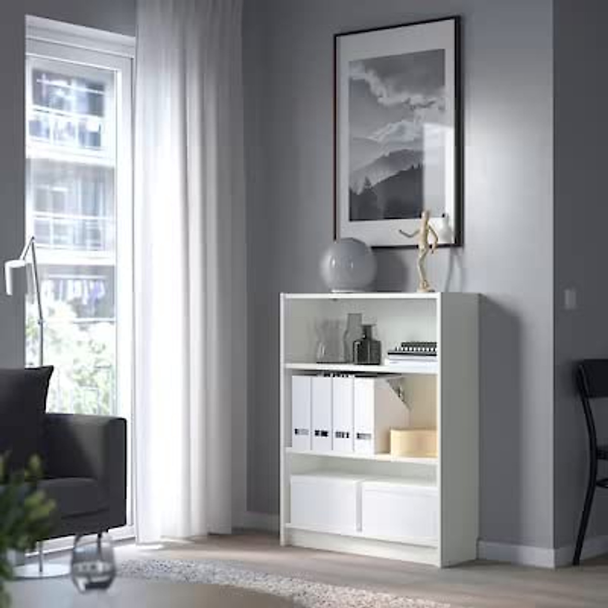 Ikea BILLY Bookcase, white 80x28x106 cm
