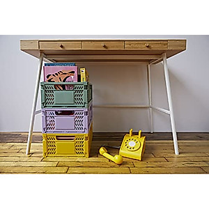 3 Sprouts Modern Folding Crate - Large - Lilac