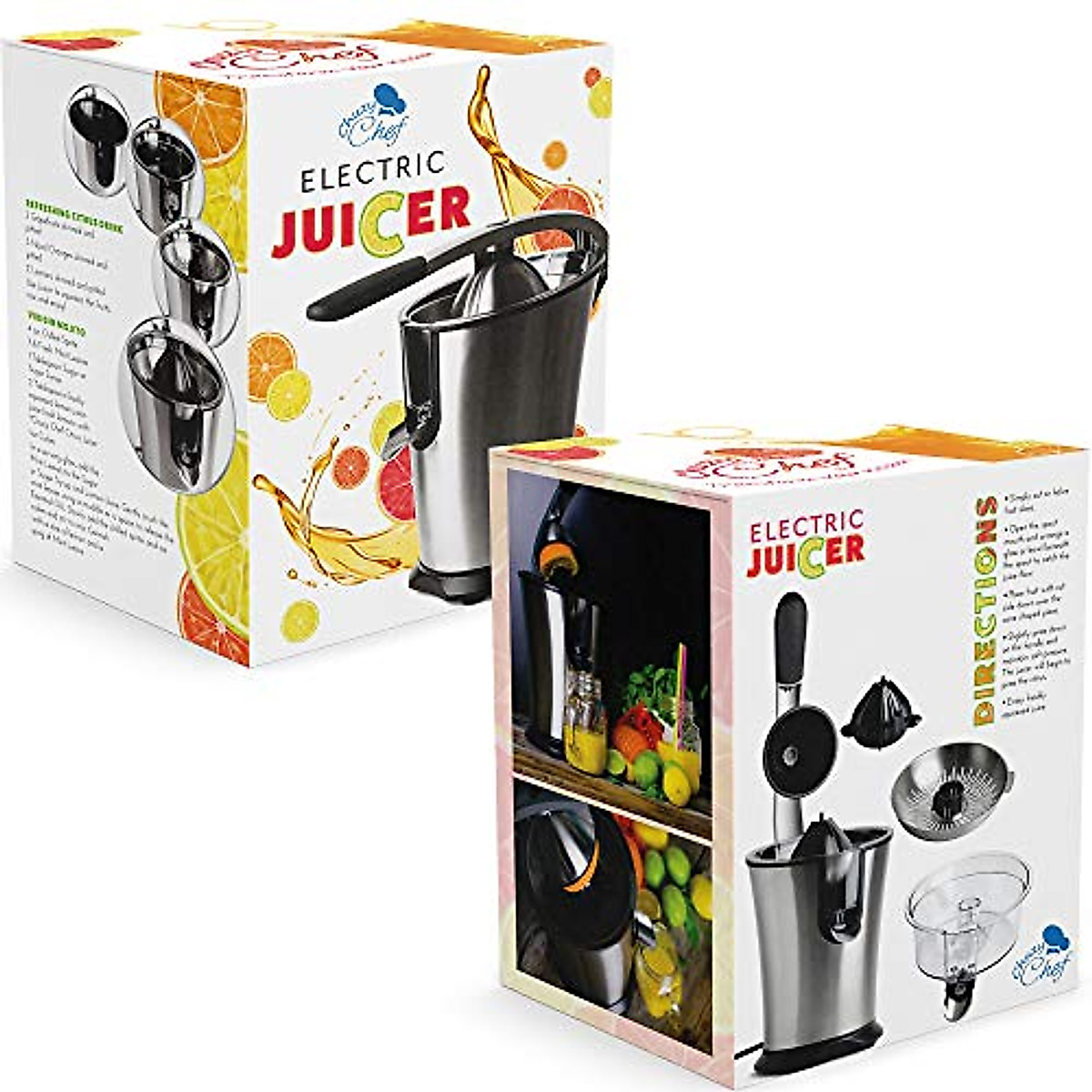 Electric Citrus Juicer Fruit Machines - Stainless Steal Electric Citrus Jucers Machine Fruit Squeezer Orange Lemon Lime Electric Citrus Juicers Extractor With Anti - Drip Citrus Press 300 Watt Motor