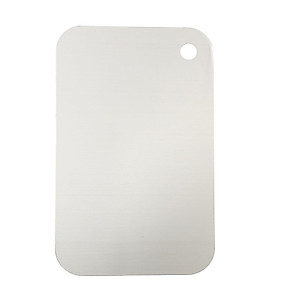 Cabilock Stainless Steel Cutting Board for Baby Food Meat Cheese Fruit Vegetables Metal Kitchen Chopping Board Heavy Duty Kitchen Butcher Block