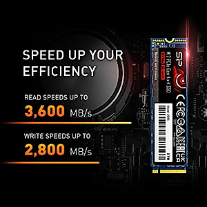 Silicon Power 2TB UD85 NVMe 4.0 Gen4 PCIe M.2 SSD R/W up to 3,600/2,800 MB/s (SP02KGBP44UD8505)
