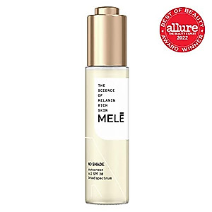 MELE Sunscreen Oil For UV Protection No Shade SPF 30 Blends In Without a Trace 1 oz, White