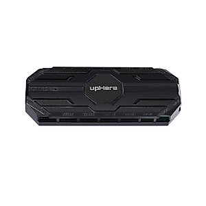 upHere 10-Port 6PIN SATA RGB Hub with 21-Key Remote Control/Splitter for 6-Pin Case Fans in Black-MBX10
