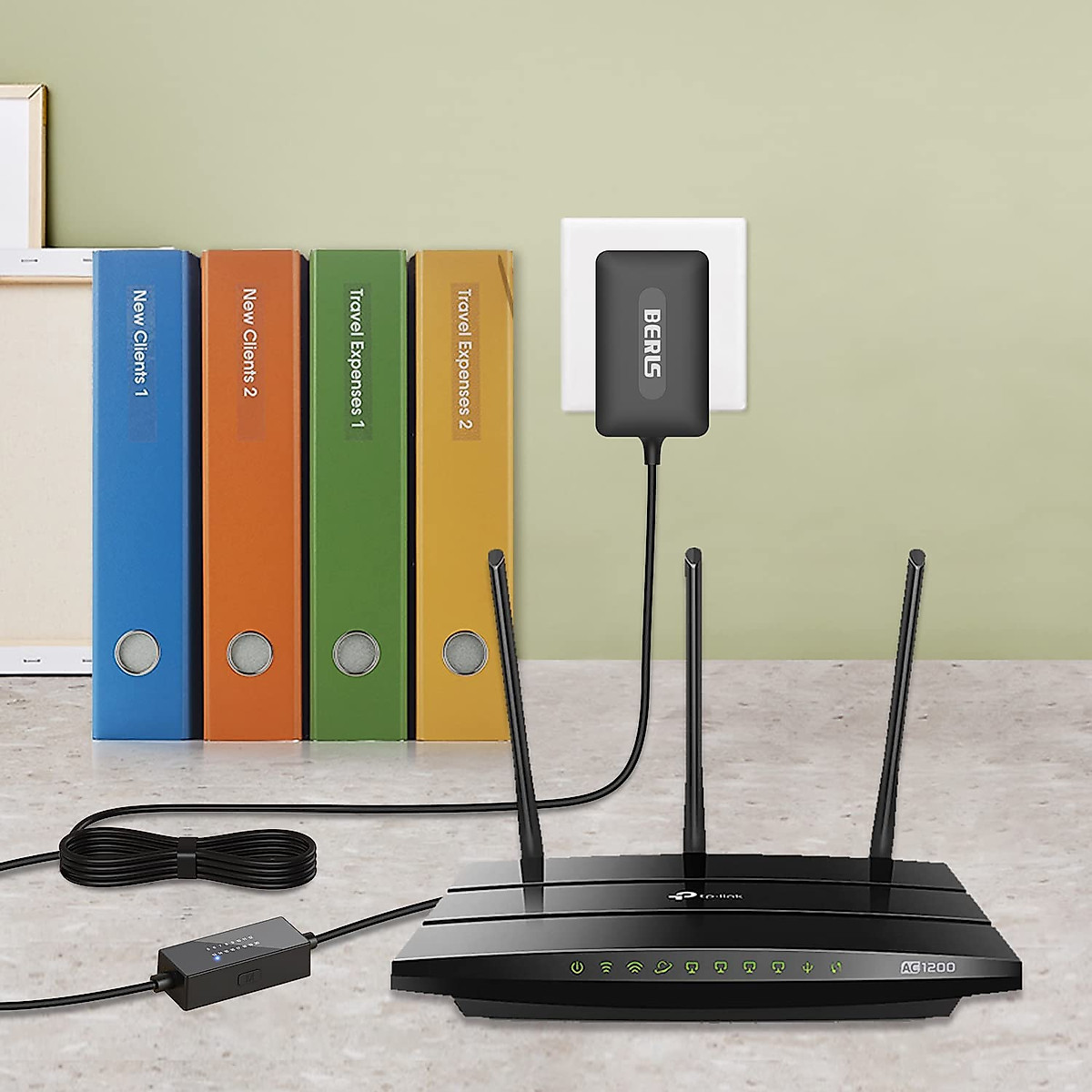 24W Universal Power Supply Multi-Voltage Regulated Switching with 10 Connectors for 3V to 12V Household Electronics, LED Strip Light, External Hard Driver, Adjustable Variable AC/DC Adapter