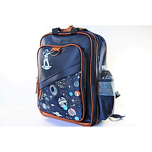 School Backpack 15" with Laptop Sleeve | Kids Galaxy Space Book Bag Dabbing Spaceman Astronaut | Stars Rucksack Lightweight Water Resistant and Durable for Travel and Hiking