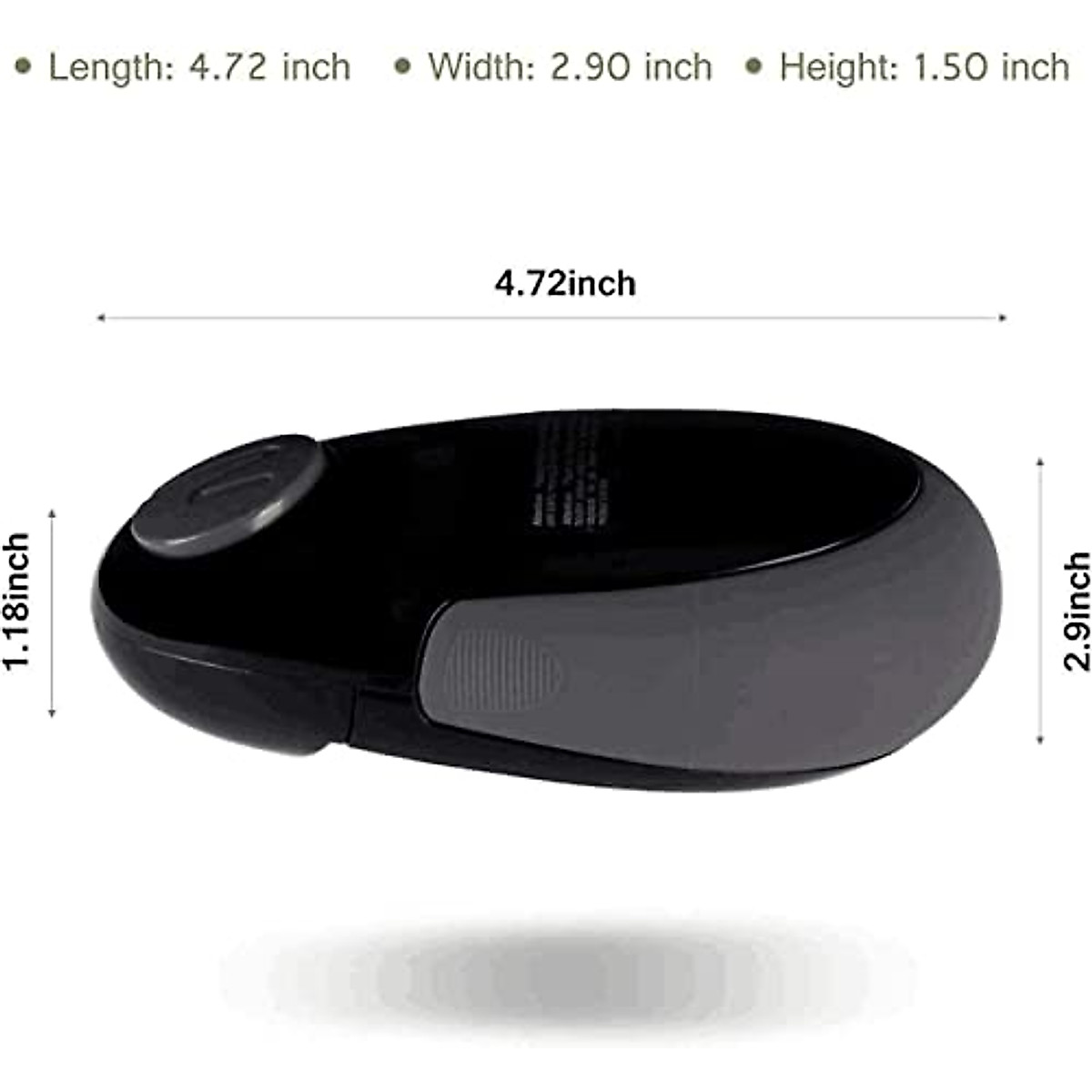 Electric Can Opener, Battery Operated Can Opener Smooth Edge, Food-Safe for Almost All Can Sizes, Electric Can Openers for Kitchen, Automatic Can Opener Ideal for Arthritics and Seniors