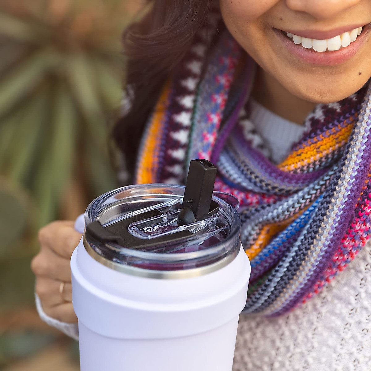 Hydrapeak Roadster 40oz Stainless Steel Tumbler Double Wall Vacuum Insulated Water Bottle With Handle And 2 in 1 Straw Lid (Black)