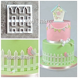 Mold Creative Cube Cake Fence Mold DIY Baking Decoration Tool Mold For Fondant Glue Clay Cake Border Decoration Food Grade Plastic