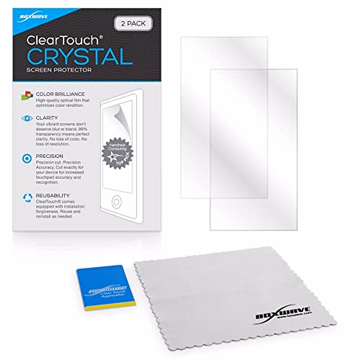 BoxWave Screen Protector Compatible with Epson Workforce Pro WF-4830 - ClearTouch Crystal (2-Pack), HD Film Skin - Shields from Scratches