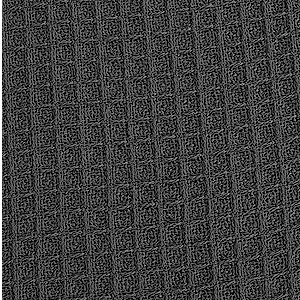 WOVEN ST. Throw Cotton Bedspread - Traditionally Woven - 50 x 60 Inches Throw Over Blankets - 100% Cotton Bed Blankets for Couch, Chair, Bed - Soft, Cozy & Comfortable - Charcoal