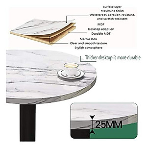 Conference Reception Room Coffee Table with Chair, Modern Table and Chair Combination Office Reception Round Table Coffee Shop Dessert Shop 60cm Leisure Table Hotel Meeting Room ( Color : 2 Chairs Ora