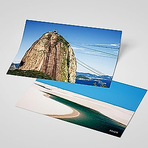 Dear Mapper Brazil Natural Landscape Postcards Pack 20pc/Set Postcards From Around The World Greeting Cards for Business World Travel Postcard for Mailing Decor Gift