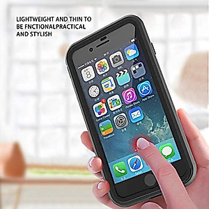 ImpactStrong iPhone 7 Plus/iPhone 8 Plus Case, Ultra Protective Case with Built-in Clear Screen Protector Full Body Cover for iPhone 7 Plus/iPhone 8 Plus (Black)