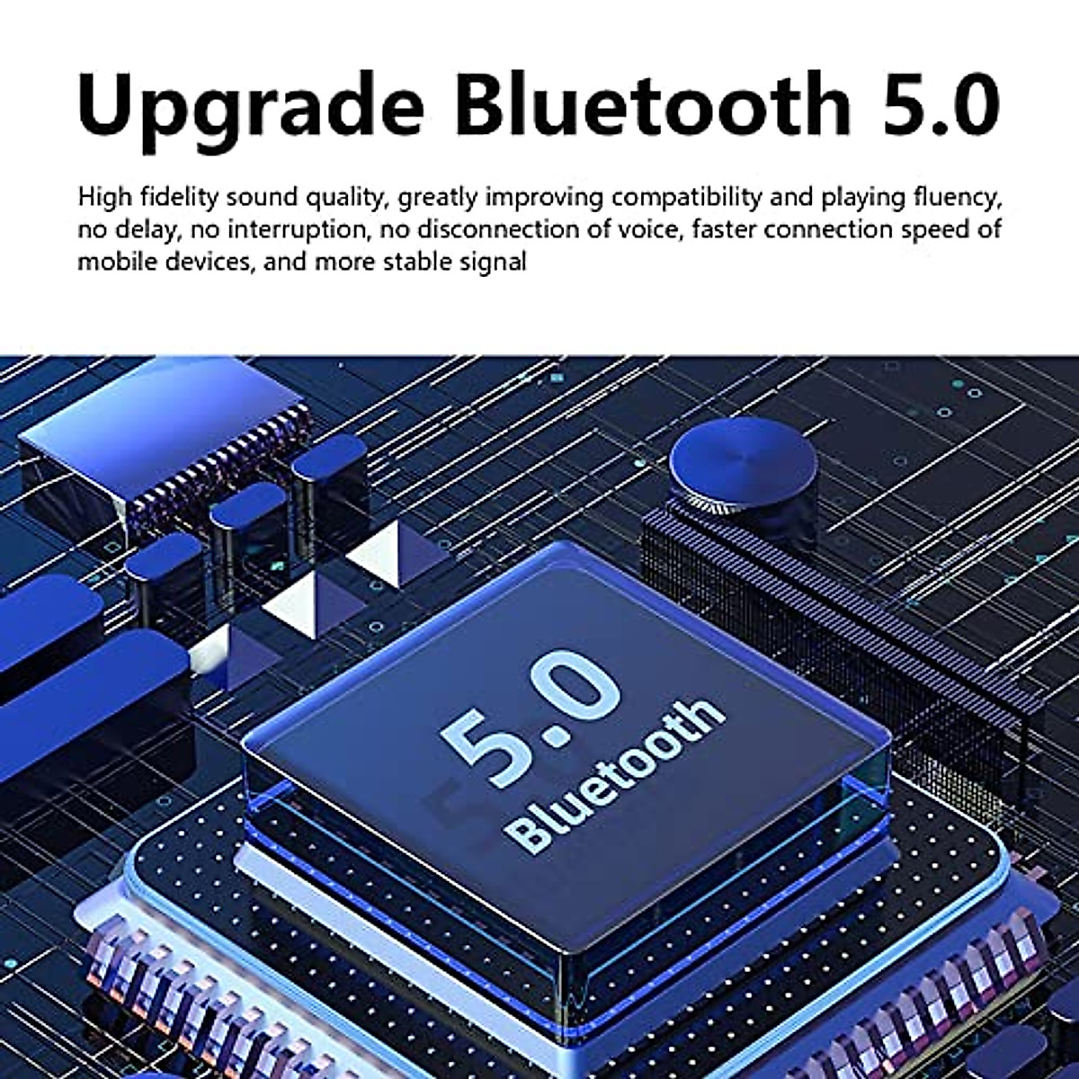 LILAJO Wireless Bluetooth Headset - True Stereo Binaural Earplugs with Light Magnetic Absorption - in-Ear Sports Headset - Noise Reduction Bluetooth Headset - Immersive Premium Sound