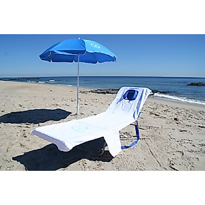 Ostrich Chaise - Custom Fitted Towel, White