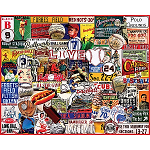 White Mountain Puzzles - I Love Baseball - 1000 Piece Jigsaw Puzzle
