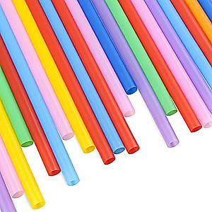 Tomnk 120 Pack Jumbo Smoothie Straws, 10.3 Inch Straws Disposable Milkshake Straws Extra Long