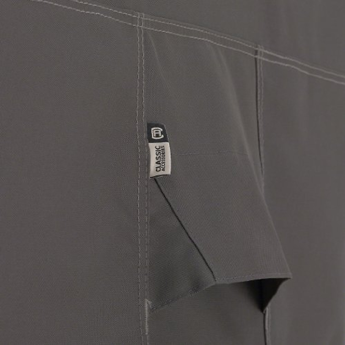 Classic Accessories 55-908-055101-EC Ravenna Water-Resistant 140 Inch General Purpose Patio Furniture Cover,Dark Taupe/Mushroom/Espresso,140" x 70", Patio Furniture Covers