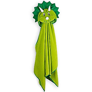 Little Tinkers World Premium Hooded Towel for Kids | Dinosaur Design | Ultra Soft and Extra Large | 100% Cotton Bath Towel with Hood for Girls & Boys