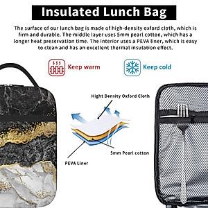 Sunflower Cow Lunch Bag Reusable Portable Lunch Box for Men Women, Insulated Highland Cow Lunch Tote Bag for Picnic Office Work