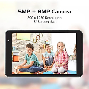 CWOWDEFU HD 8 Inch Tablet 2023 Kids Tablet Android 11 Tabletas 8" HD Display, 32 GB, 2.4G / 5G WiFi Tablette Touchscreen Tablet Computer, Black