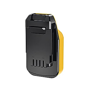 X-Adapter 1x Adapter Only for Porter-Cable 20V MAX (Not 18V) Tools Fit for DeWalt 20V MAX XR DCB203 Lithium Batteries (Adapter Only)-US Stock, Black, DW-BP20