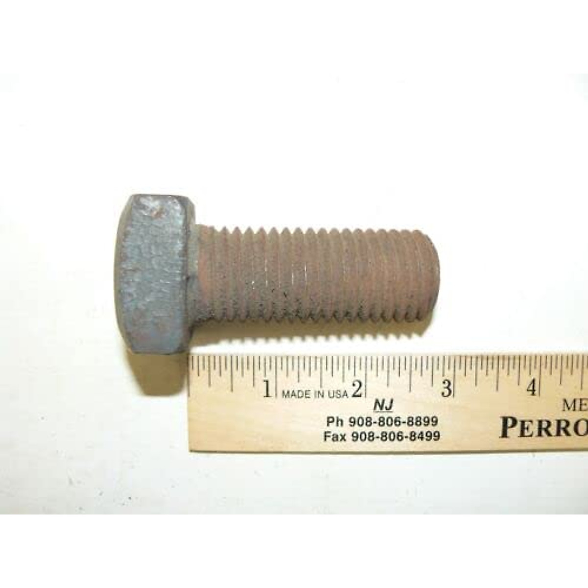 1"-8 x 2 1/2" Square Head Machine Bolts - Plain Steel Finish - Lot of 8 Pcs. HQ