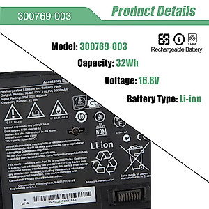 300769-003 Battery Replacement for Bose Sounddock Portable Digital Music System SoundLink Air Series 300769-001 300769-004 300769-002 300770-001 4ICR19/66 16.8V 32Wh 2200mAh