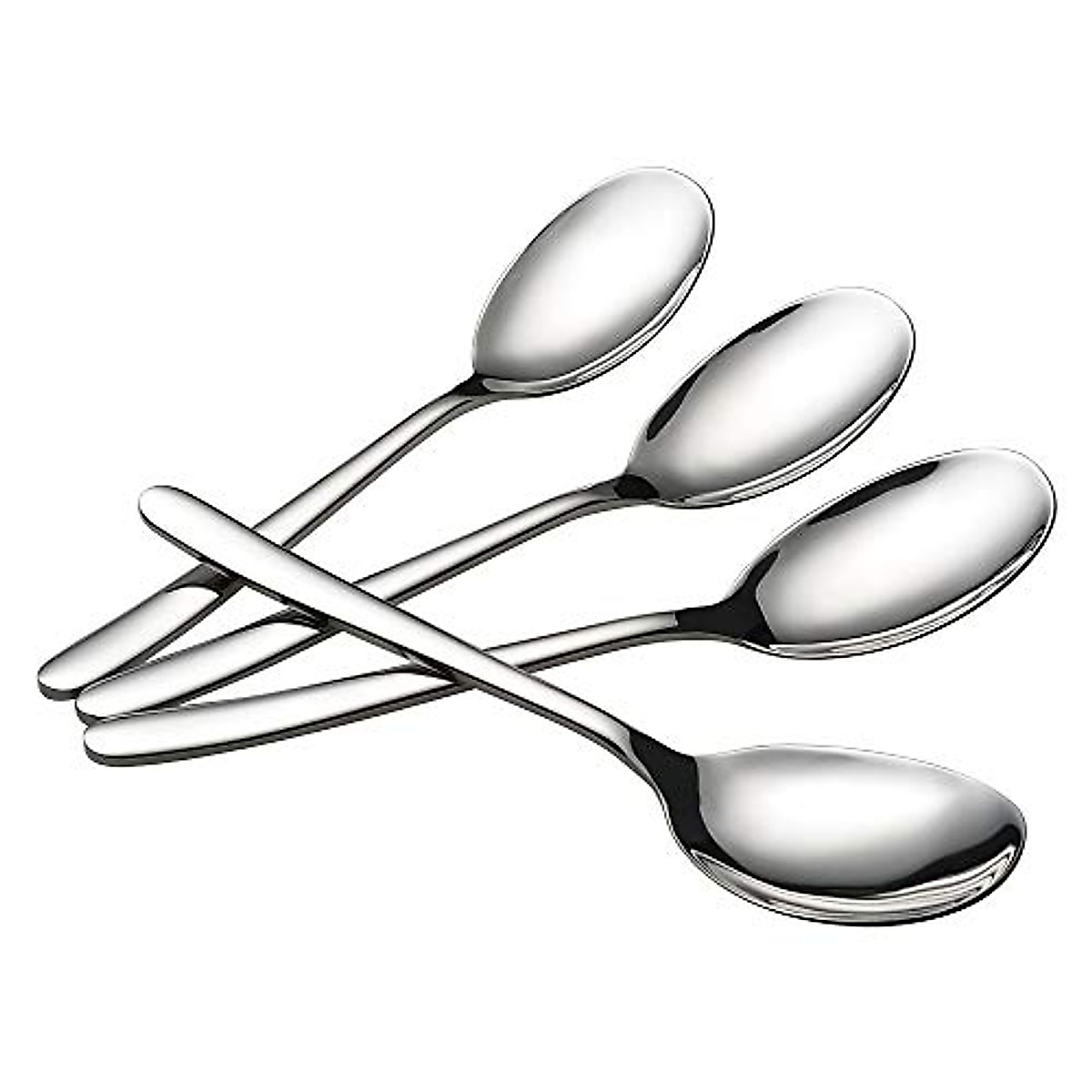 Yarebest 4-piece Large Buffet Serving Spoon Stainless Steel, 9.44 Inch