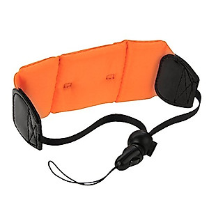 E-outstanding Waterproof Camera Float Strap, Universal Floating Wristband,Hand Grip Lanyard for Underwater GoPro,Waterproof Camera, Keys,Sunglass,etc (Orange)