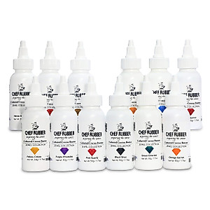 Chef Rubber Jewel Colored Cocoa Butter Starter Kit