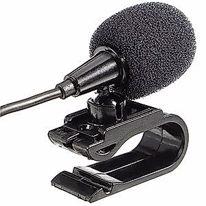 MICMXMO 3.5mm Car Microphone, Mic for Car Vehicle Head Unit GPS DVD Bluetooth Enabled Stereo Audio Radio Assembly Mic with 3m Cable, Plug and Play