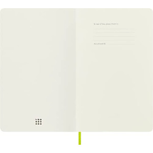 Moleskine Classic Notebook, Soft Cover, Large (5" x 8.25") Ruled/Lined, Lemon Green, 192 Pages