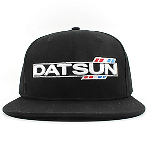 Rotary13B1 Datsun Baseball Cap Black/Hat - Style C Flat Brim