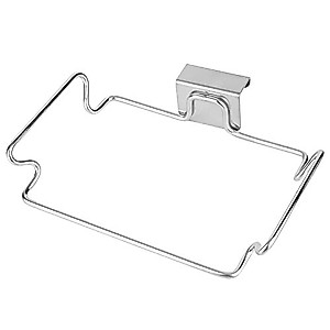 Yosoo Trash Rack, Trash Bag Holder Stainless Steel Door Back Kitchen Garbage Trash Bag Holder Hanging Rack Bracket