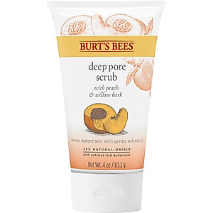 Burt's Bees Face Essentials 4pc. Fall Gift Set - Deep Cleansing Cream, Deep Pore Scrub, Hydrating Overnight Mask & Vanilla Bean Lip Balm