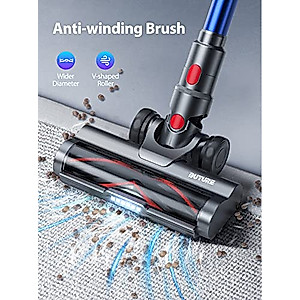 BuTure Cordless Vacuum Cleaner, 450W 33KPA Cordless Stick Vacuum, Up to 55 Mins Runtime, Anti-Winding Brush and 1.2L Large Dust Cup, Handheld Vacuum Cleaners for Hardwood Floor Carpet Stair Pet Hair