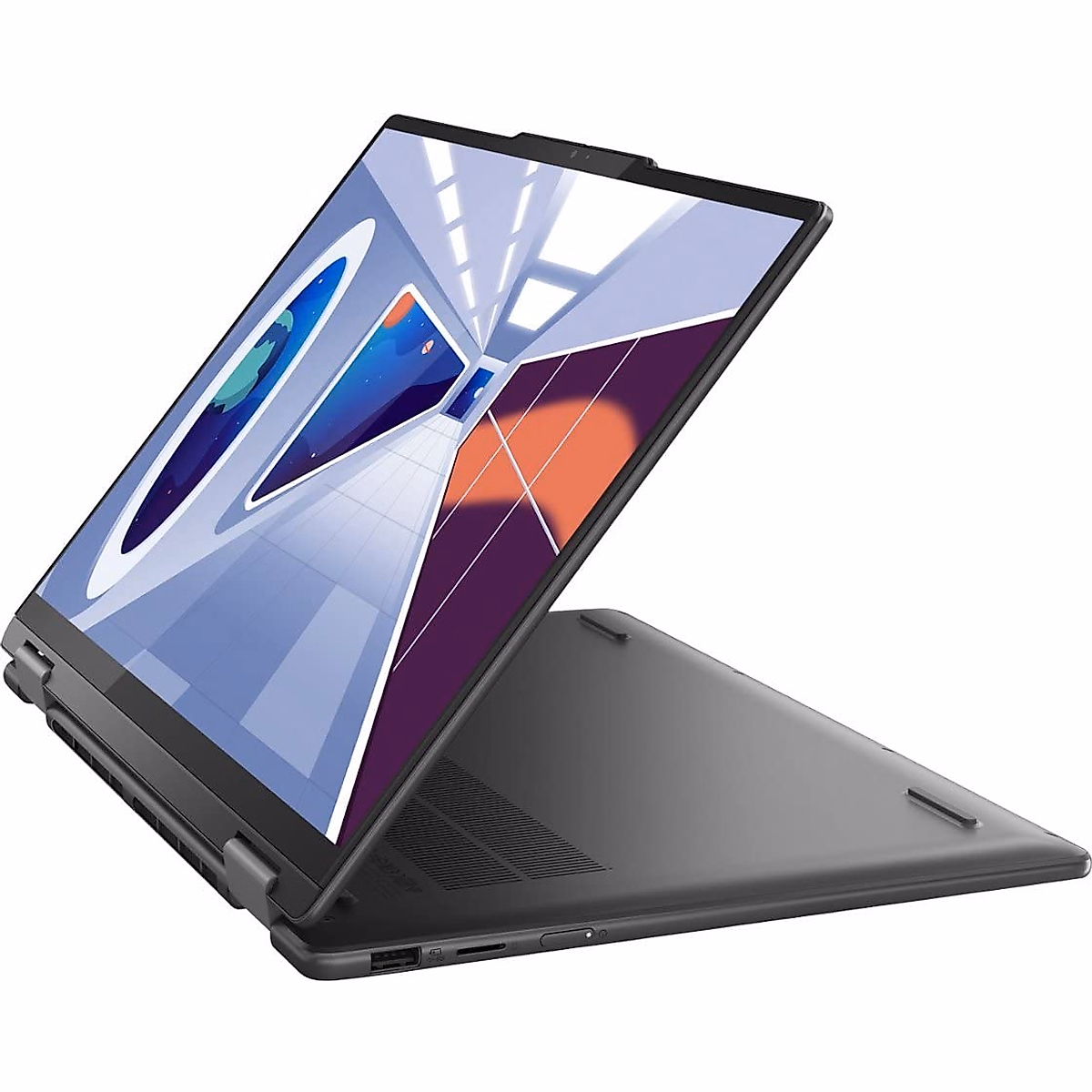 Lenovo Yoga 7 16" WUXGA 2 in 1 Touch Screen Laptop, 360° flip-and-fold design, AMD Ryzen 5 7535U, 8GB RAM 1TB SSD, AMD Radeon 660M Graphics, Backlit KB, Win11, Arctic Grey, NoCo Bundle