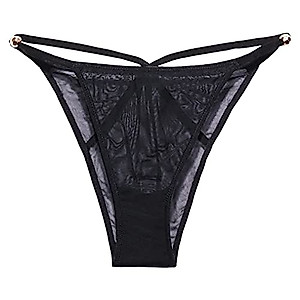 Savage X Fenty, Women's, Gathered Mesh Strappy Bikini, Caviar, XS