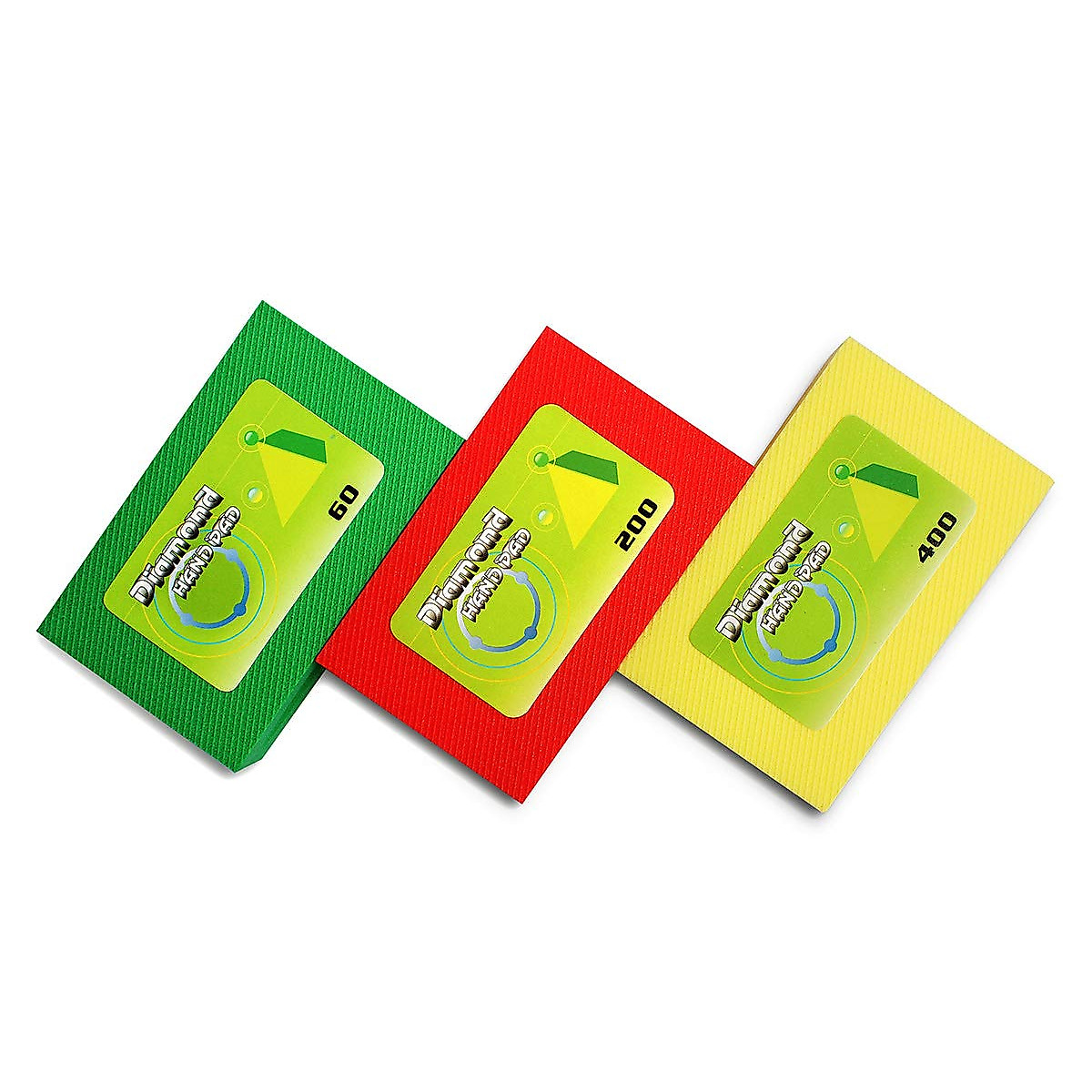 Diamond Hand Polishing Pads 3-Pcs Set for Glass Granite Marble Concrete Stone Sanding and Polishing