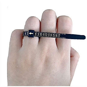 Ring Sizer Measuring Set Reusable Finger Size Gauge Measure Tool Jewelry Sizing Tools 1-17 USA Rings Size