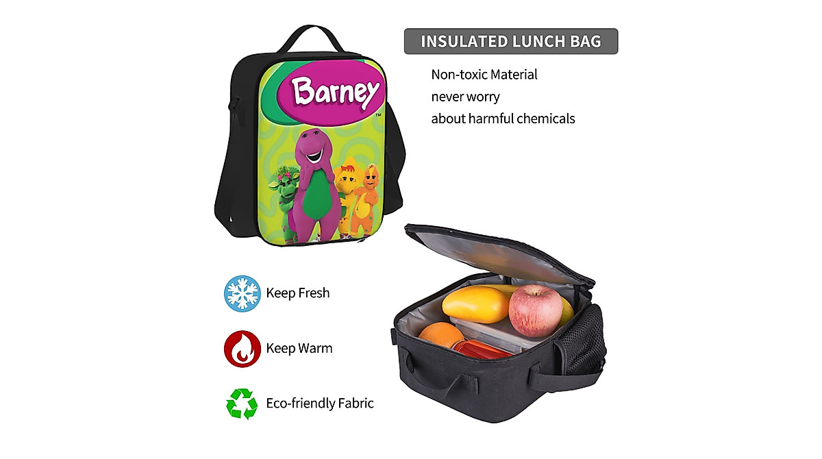 ORPJXIO Backpack 3 Piece Set Barney Show and Friends Laptop Backpack ...