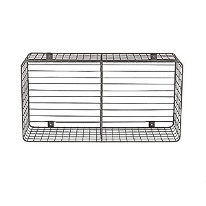 Spectrum Diversified Vintage Wall Mount Office or Entryway Wire Basket Cube Rack Station, One, Industrial Gray