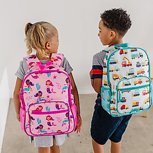Wildkin Day2Day Kids Backpack for Boys and Girls, Measures 14.5 x 10.75 x 3.75 Inches Backpack for Kids, Ideal Size for School and Travel Backpacks (Firefighters)