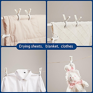 12 Pack Beach Towel Clips,Heavy-Duty Plastic Clothes Pins,Quilt Drying Clips,Windproof Clothes Clips,Keep Your Towel,Clothes,Blankets to Dry on Clothesline and Hanging Rack