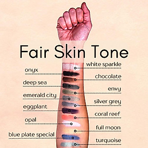 Pure Ziva White Sparkle Vanilla Shimmer Vegan Single Loose Eyeshadow; Talc, Paraben & Cruelty Free