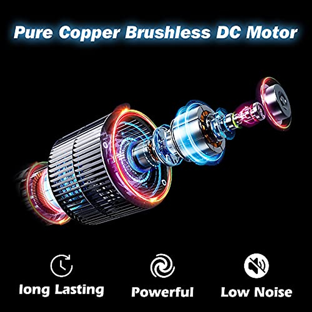 Smartele 12” Floor Fan,12500mAh Battery Operated Fan,Up to 30 Hours Travel Fan,Portable Fan Rechargeable for Outdoor Camping Golf Car Travel Hurricane Garage Industrial Indoor