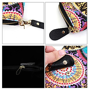 Heidi Bag Women Bohemian Purse Wallet Clutch Canvas Smartphone Wristlets Bag