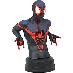 Diamond Select Toys Marvel Comic: Miles Morales 1:7 Scale Bust, Multicolor, 6 inches